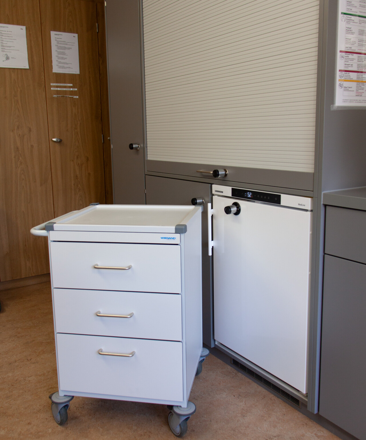 Medication cupboard at the Mythenpark Senior Center - Wiegand